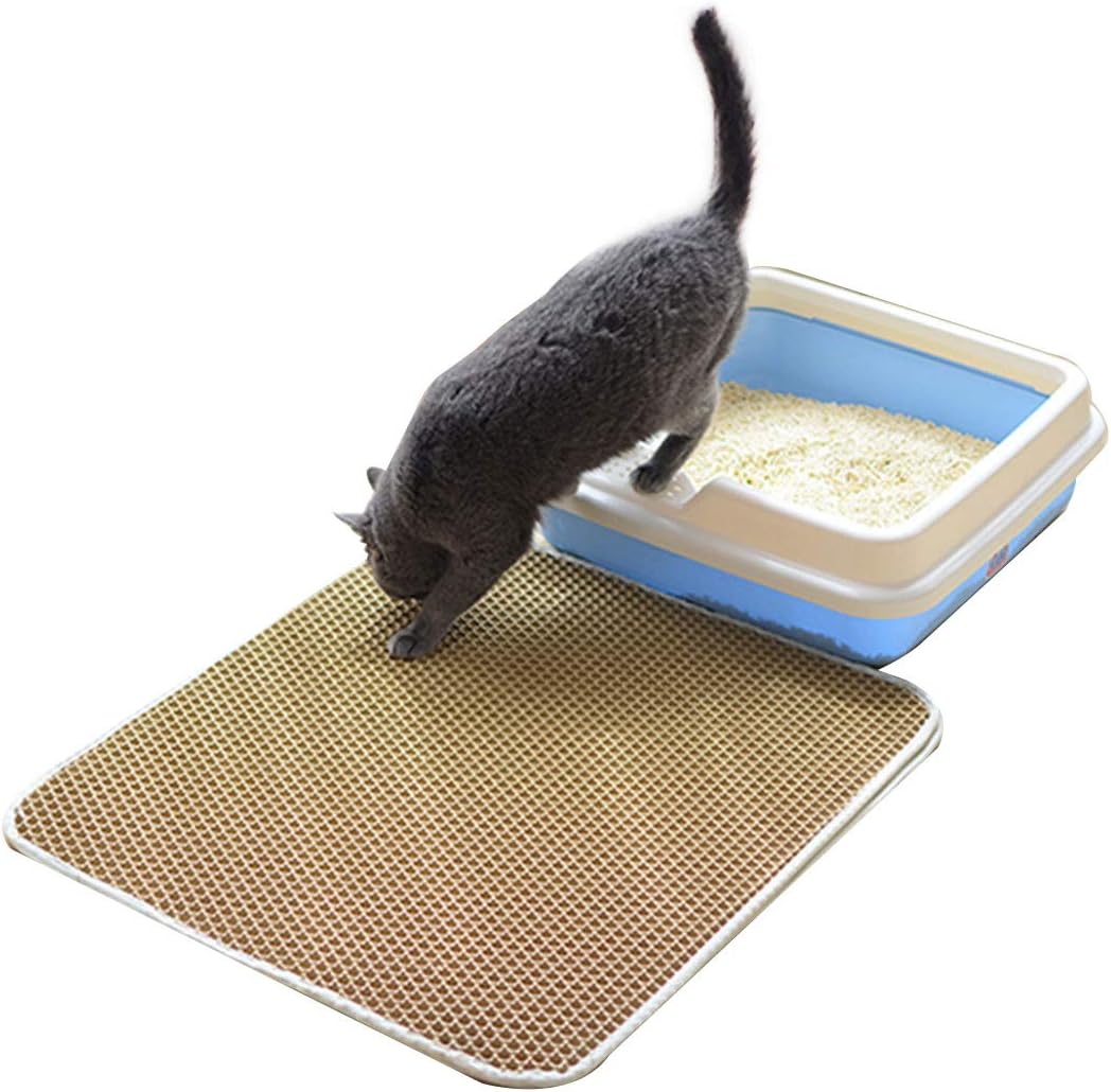 Cat Litter Box Mats for Catching & Trapping Kitty Litter, 45 x 60cm ...