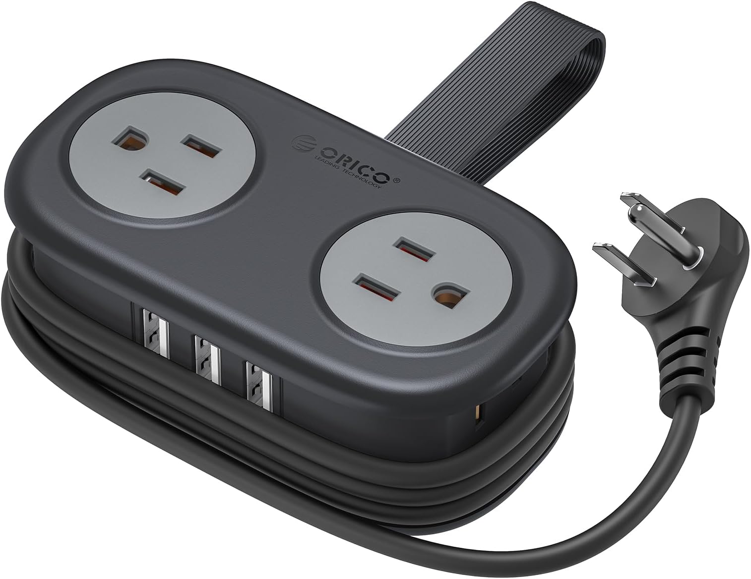 Amazon.com: Travel Power Strip with USB C, ORICO 4 Outlets 3 USB Ports ...