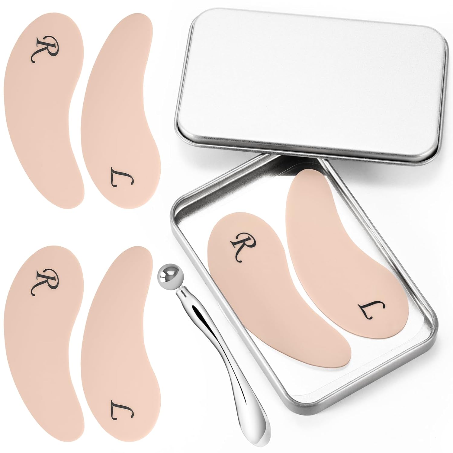 Amazon.com : Beautistin Under Eye Patches Silicone - 2 Pairs Reusable ...