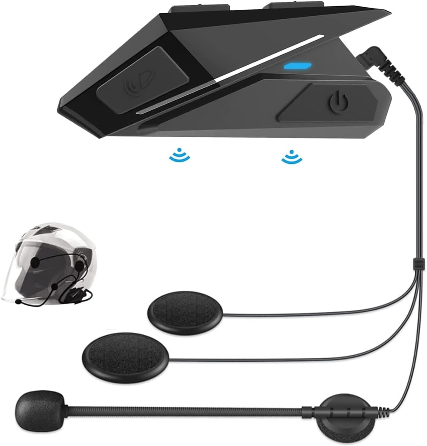 MAXTO Motorradhelm Bluetooth Headset Outdoor Headset ...