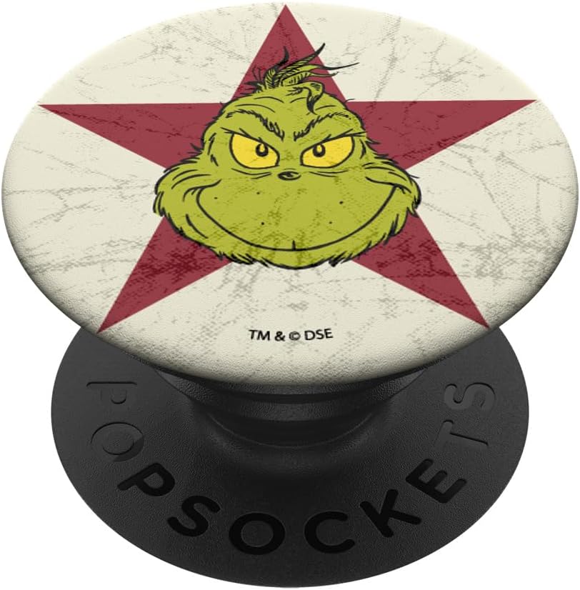 Amazon.com: Dr. Seuss Watercolor Grinch PopSockets Standard PopGrip ...