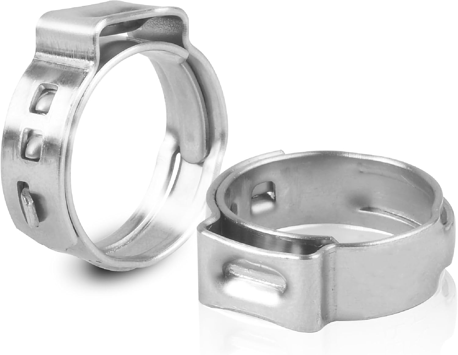 BATONECO 100 PCS 3/8 Inch PEX Crimp Ring Clamp,Stainless Steel PEX ...