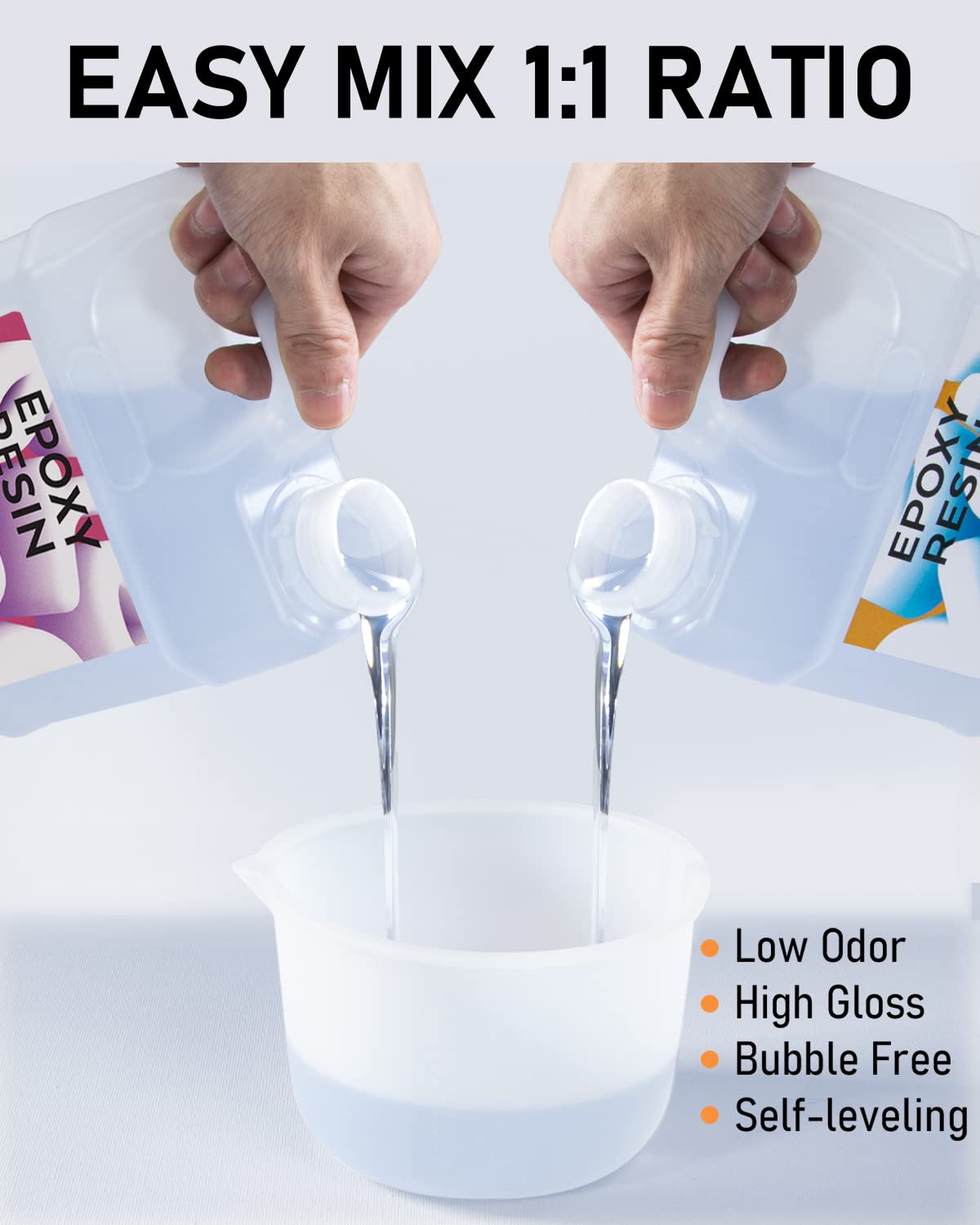 Snapklik.com : INCLY 80oz Crystal Clear Epoxy Resin Kit, Bubbles Free ...