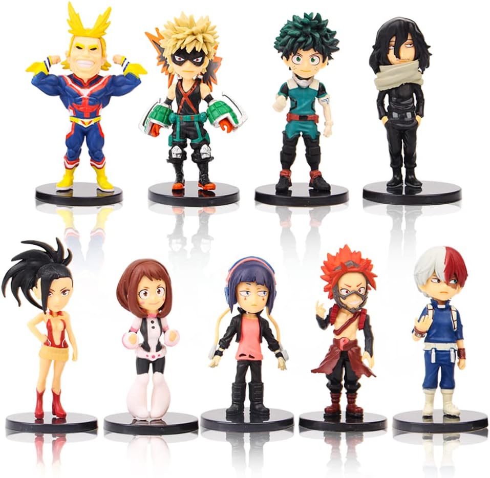 Amazon.com: 9Pcs Figurines Cake Toppers, Mini Toy Doll Cupcake Topper ...