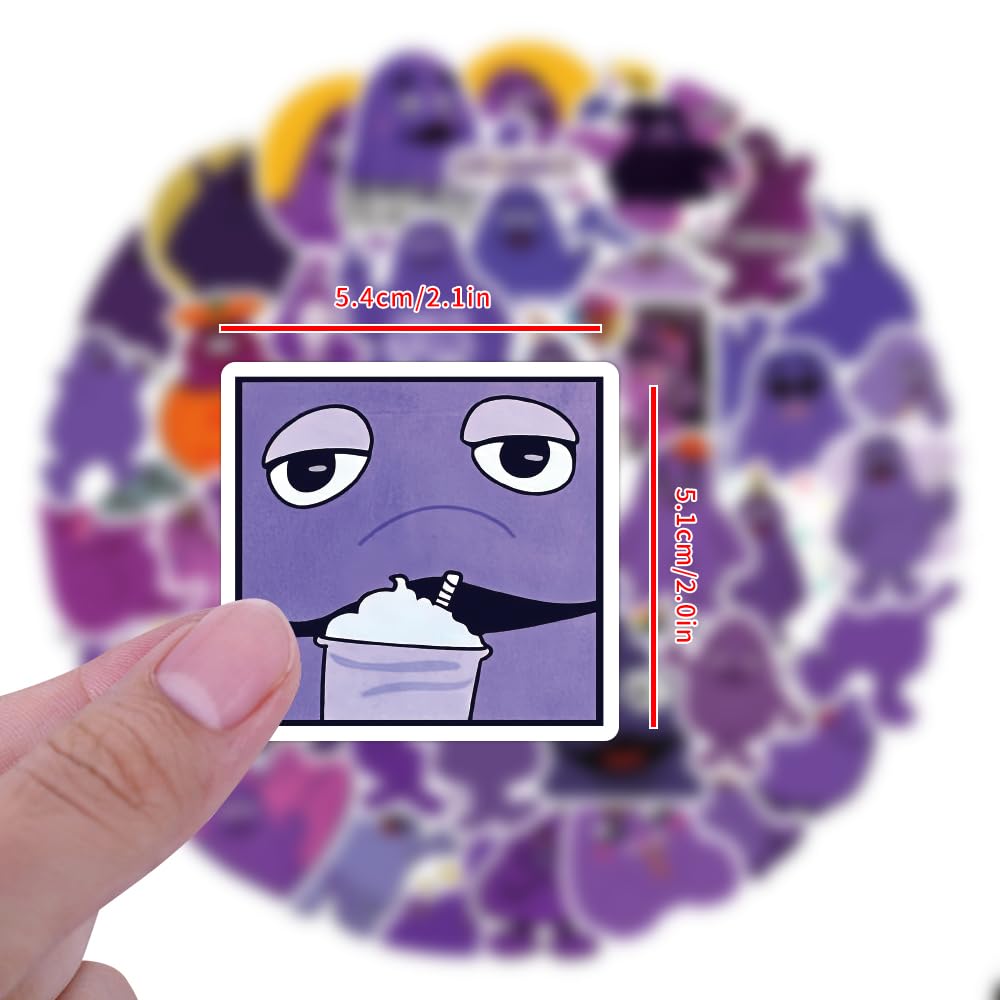 Snapklik.com : 63Pcs Grimace Stickers Pack, Cute Cartoon Aesthetic ...