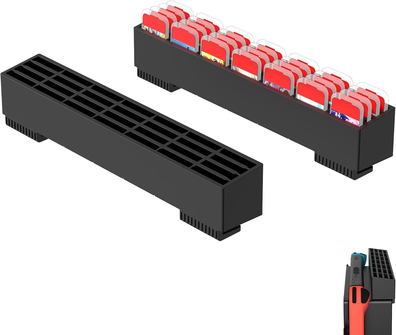 Geekria Game Card Storage with 28 Game Card Slots Card Holder ...