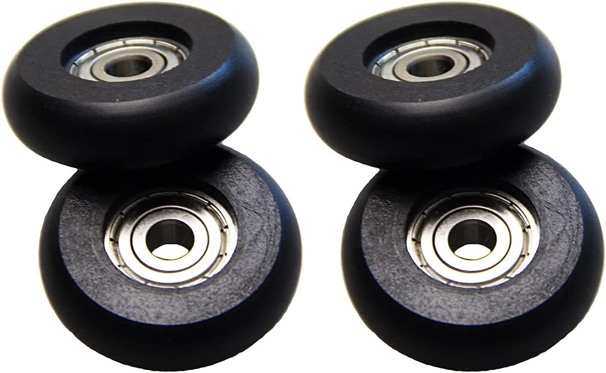 Amazon.com: Qty.4 Machined Wheels/Rollers Made from Solid Engineering ...