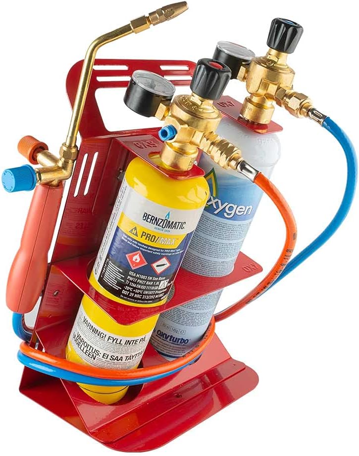 OXY Acetylene Gas Cutting KIT Torch Hose Oxygen Flame Cutter Regulator ...