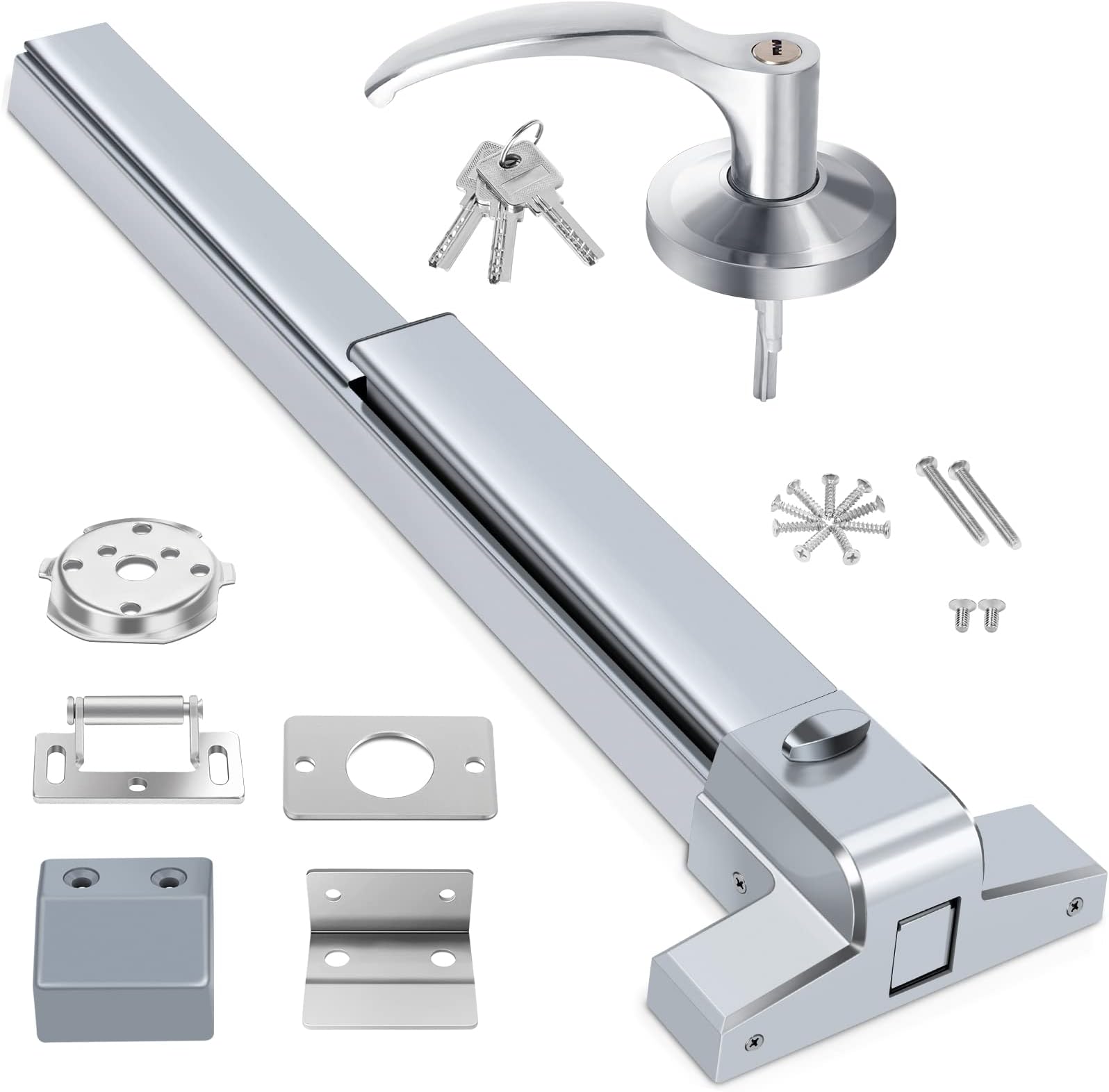 Hardware Push Bar Door Push Bar Panic Exit Device with Exterior Lever ...
