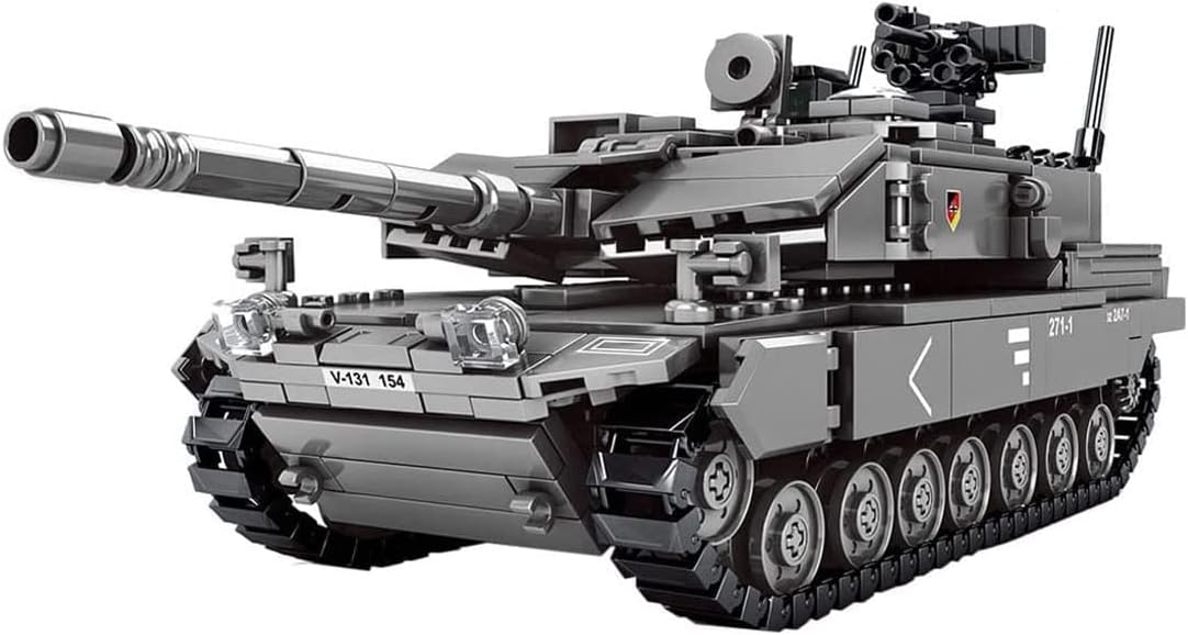 AKOGD Tank Building Blocks Kits, 898pcs Military Leopard 2A7 Tank ...