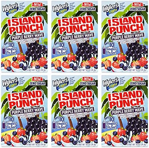 Amazon.com : Wyler’s Light Island Punch Singles To Go, Lemon Lime ...