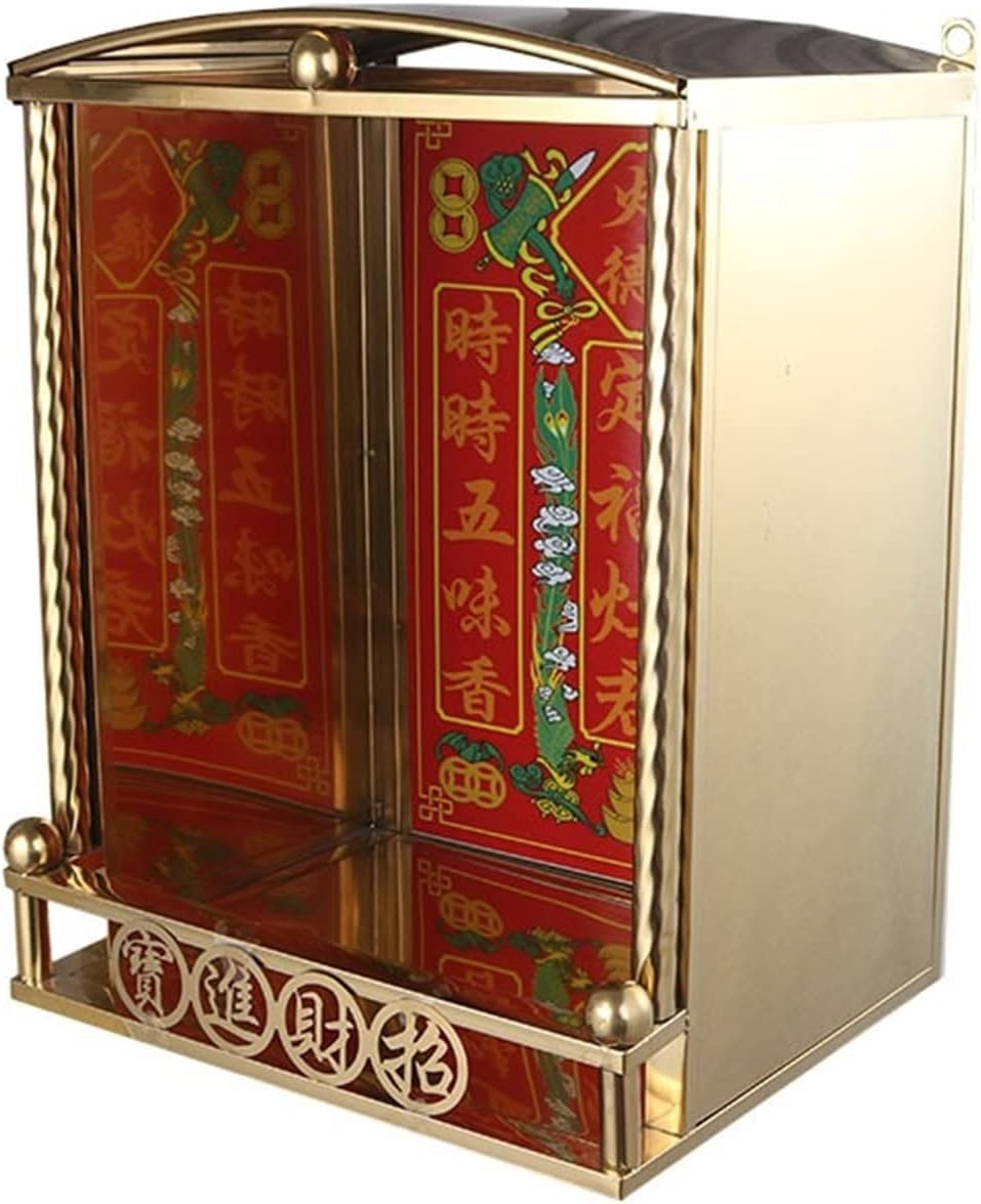 Amazon.com: buddhist altar Stainless Steel Golden Buddha Niche Hanging ...