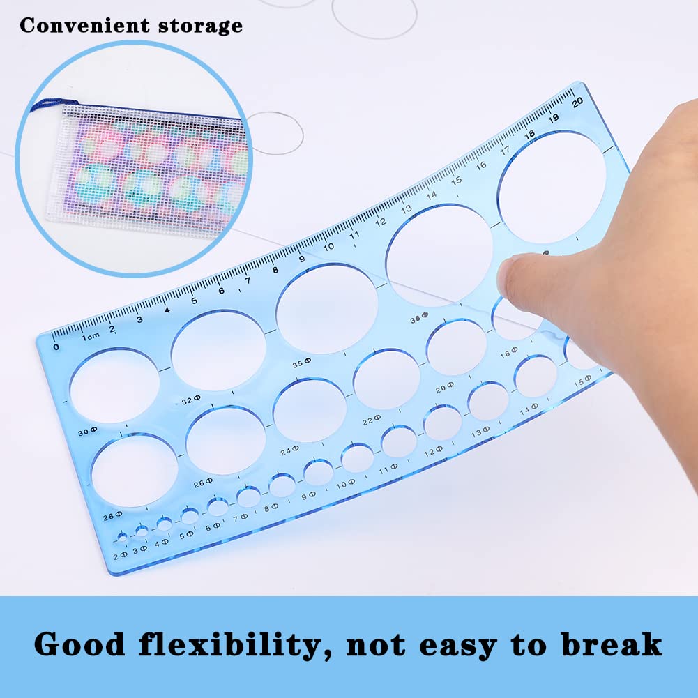 Snapklik.com : 3 Pcs Circle Templates Geometric Drawing Template ...