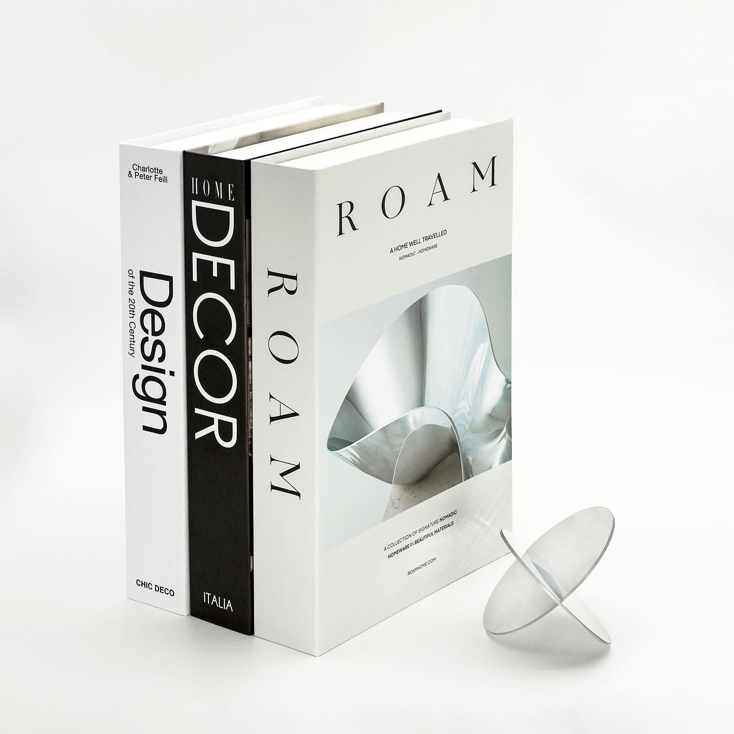 Amazon.com - Fashion Decorative Book Stack,Set of 3 Hardcover Modern ...