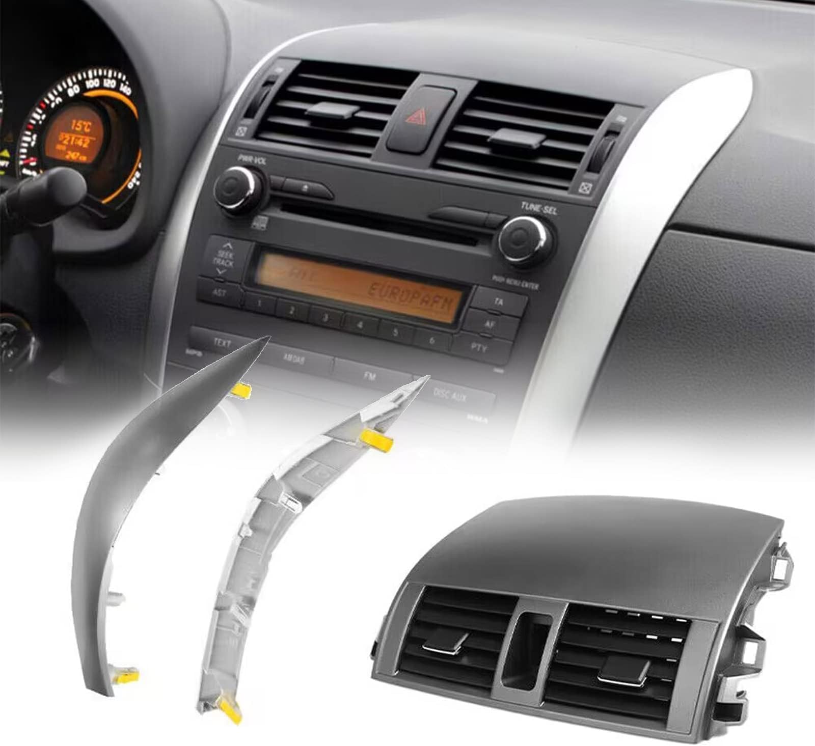 Amazon.com: X AUTOHAUX Left and Right Upper Side Central Dashboard ...