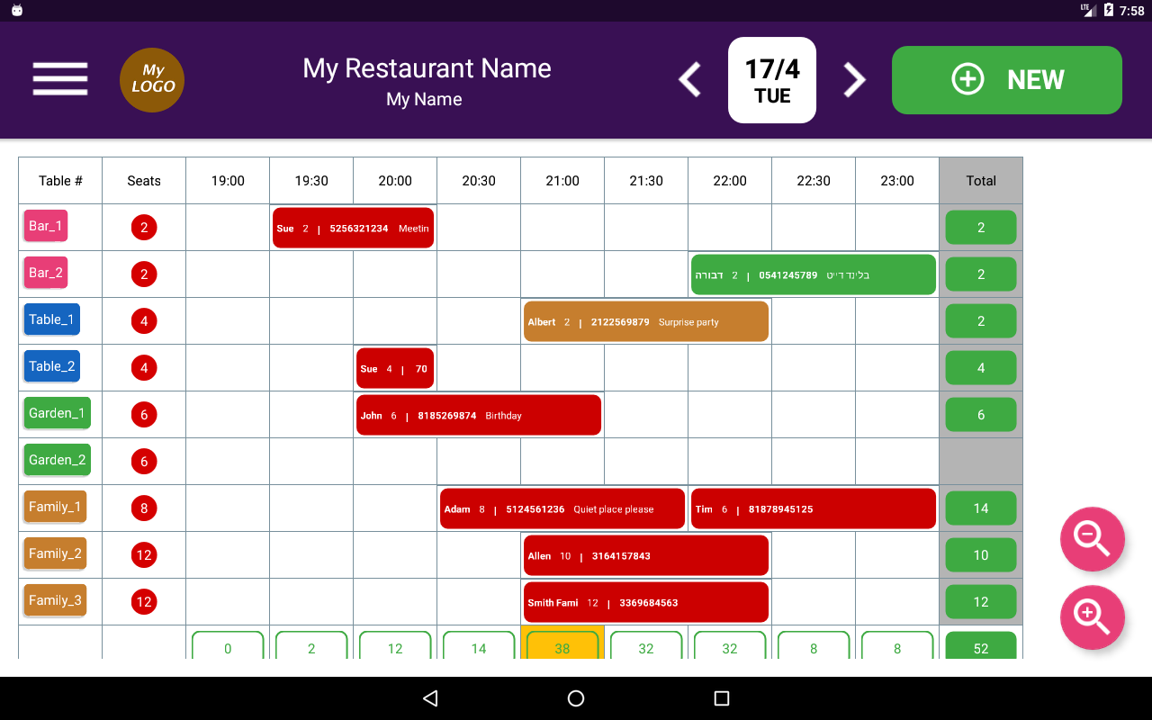 Restaurant Reservation Management & Table Planner (by DigiDine.com) - App on the Amazon Appstore