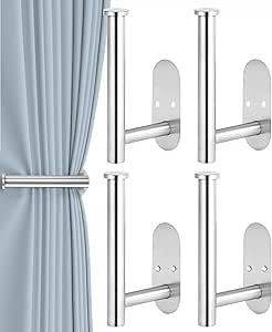 Amazon.com: 4pcs Curtain Holdbacks, Screw-in Curtain Tiebacks Curtain ...