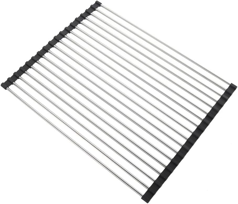 Amazon.com - Roll up Stainless Steel Dish Drying Rack Kitchen Roll Up ...