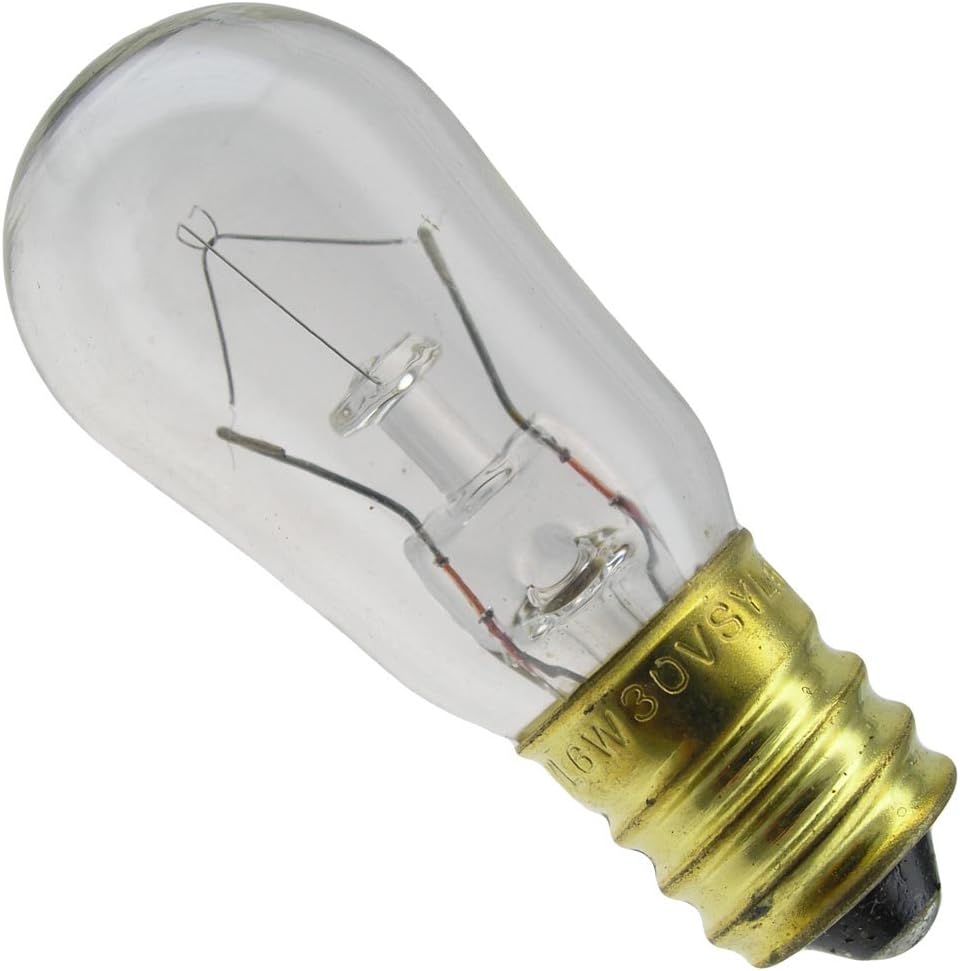 Industrial Performance 10S6/10 120V, 10 Watt, S6, Candelabra Screw (E12 ...