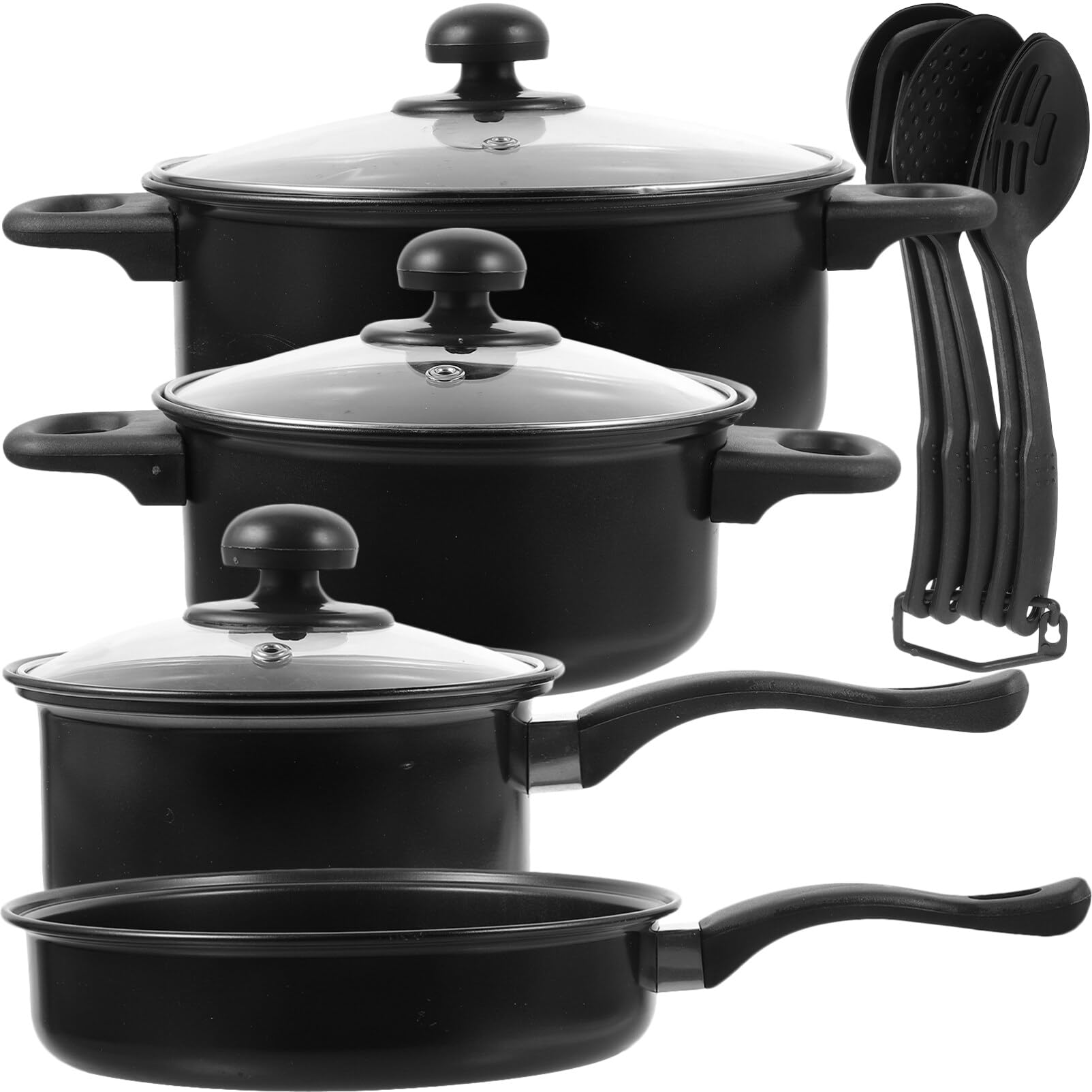Amazon.com: BESTonZON Iron Pan Pot 7 Pcs Iron Pots and Pans Set 4 ...