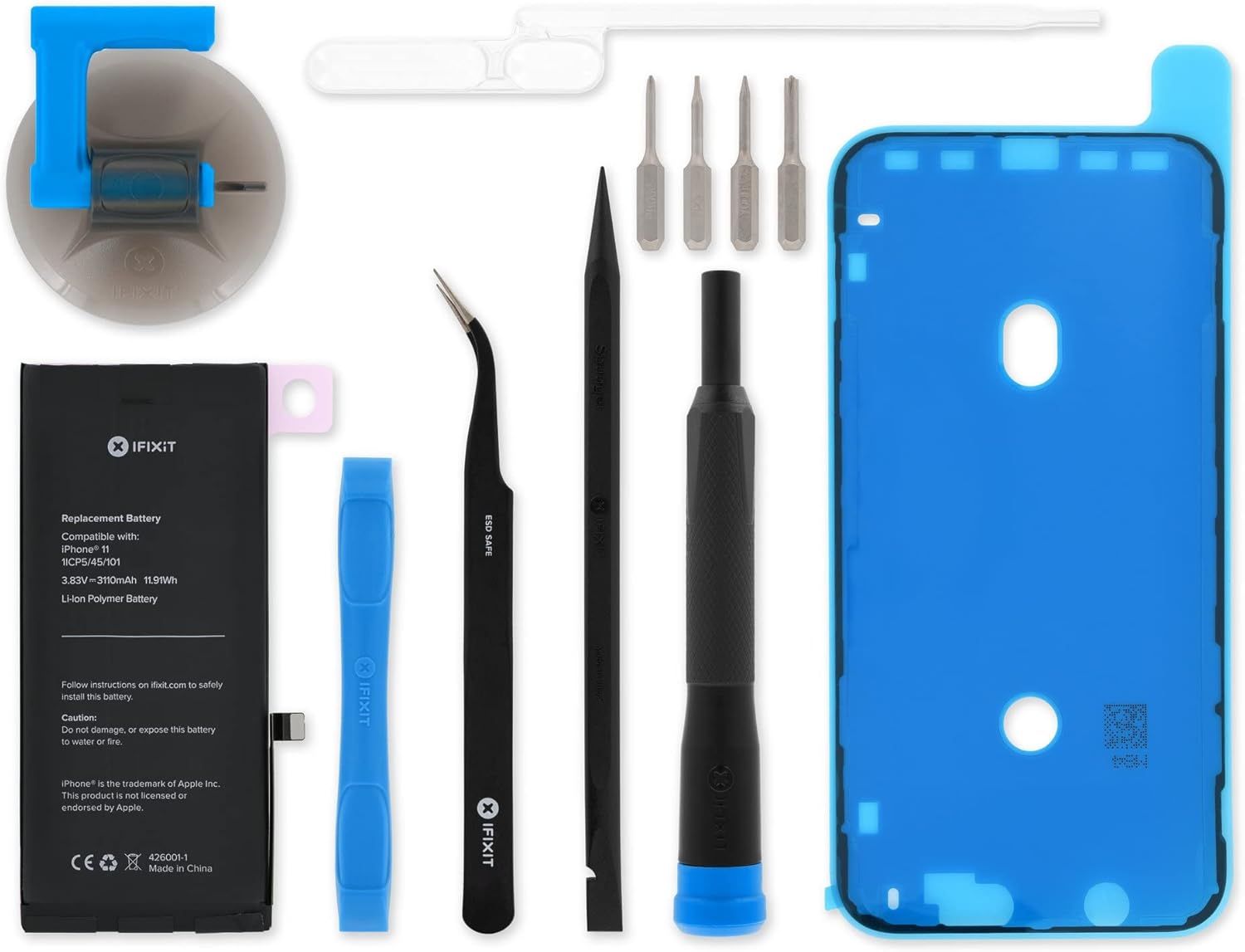 Amazon.com: iFixit Battery Compatible with iPhone 11 - Repair Kit ...