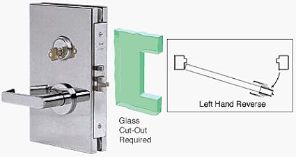 CRL 6" x 10" LHR Brushed Stainless Center Locks and Glass Keepers ...