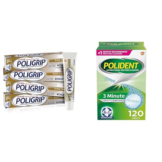 Amazon.com : Super Poligrip Extra Care Denture Adhesive Cream, Zinc ...