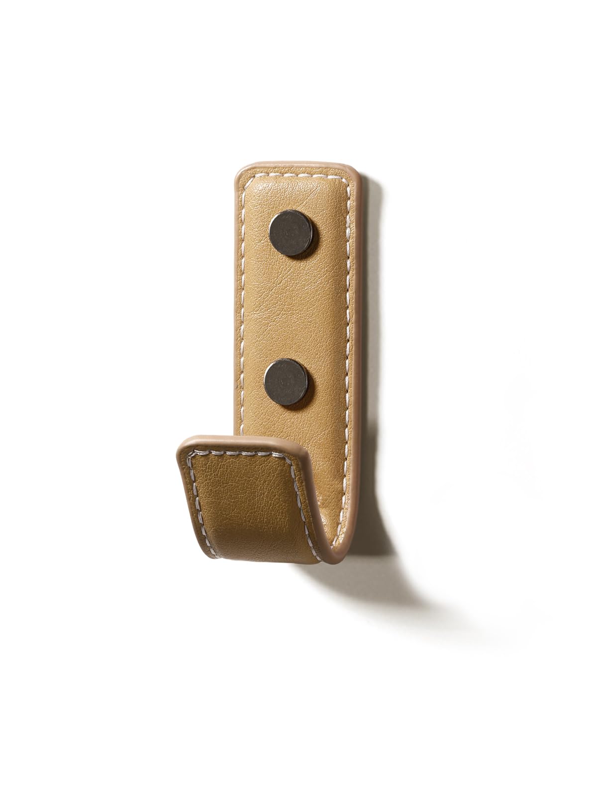 Amazon.com: SORWDUERM 2 Pack Khaki Leather Coat Hooks Wall for Hanging ...