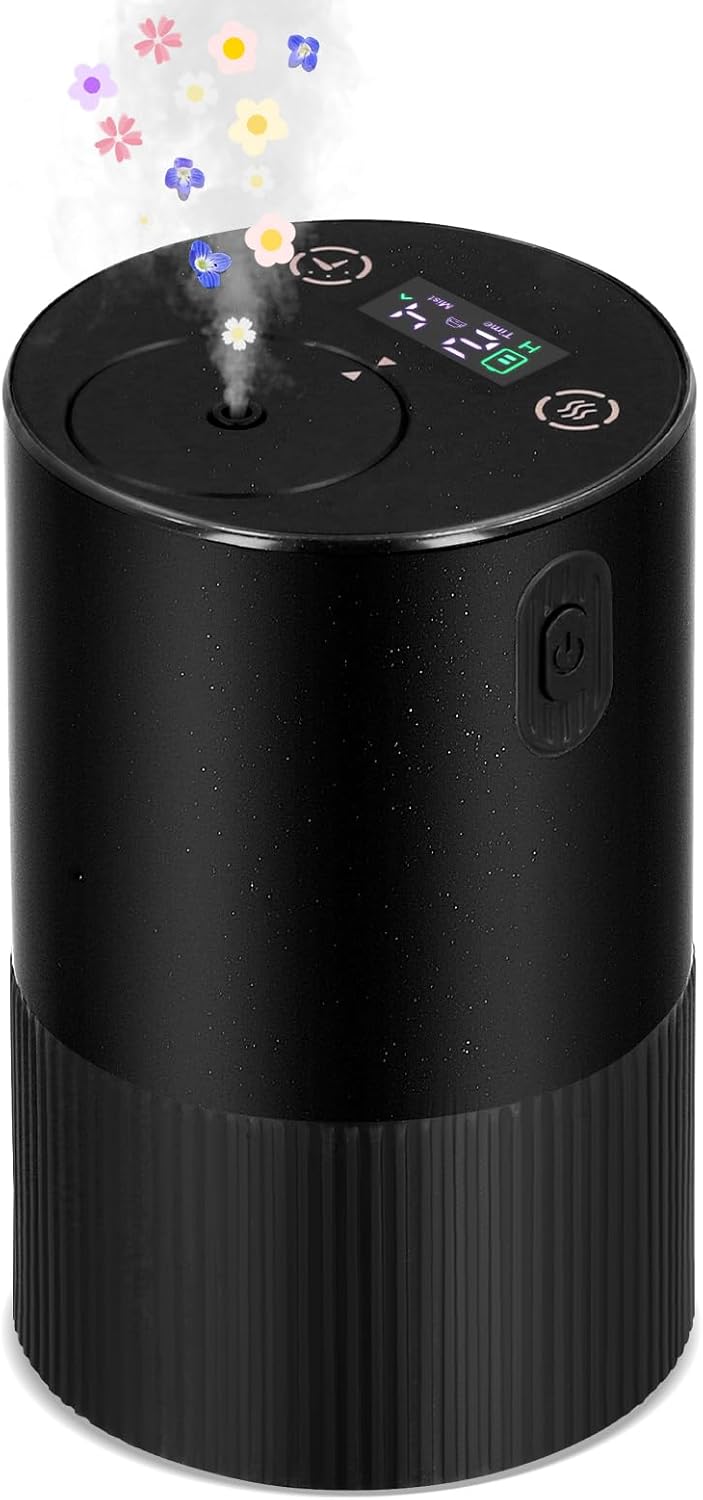 Waterless Diffuser Essential Oil for Home Car, USB Rechargeable ...