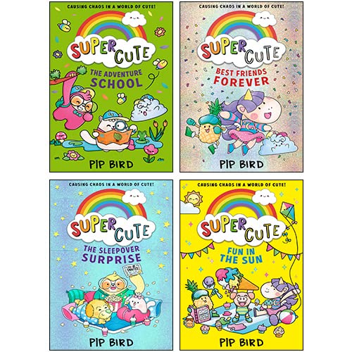 Super Cute Series 4 Books Collection Set By Pip Bird (The Sleepover ...