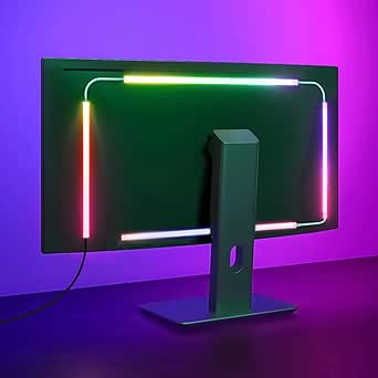 RGB Backlight for 24 Inch Computer Monitor, LED Strip Light Sync with ...