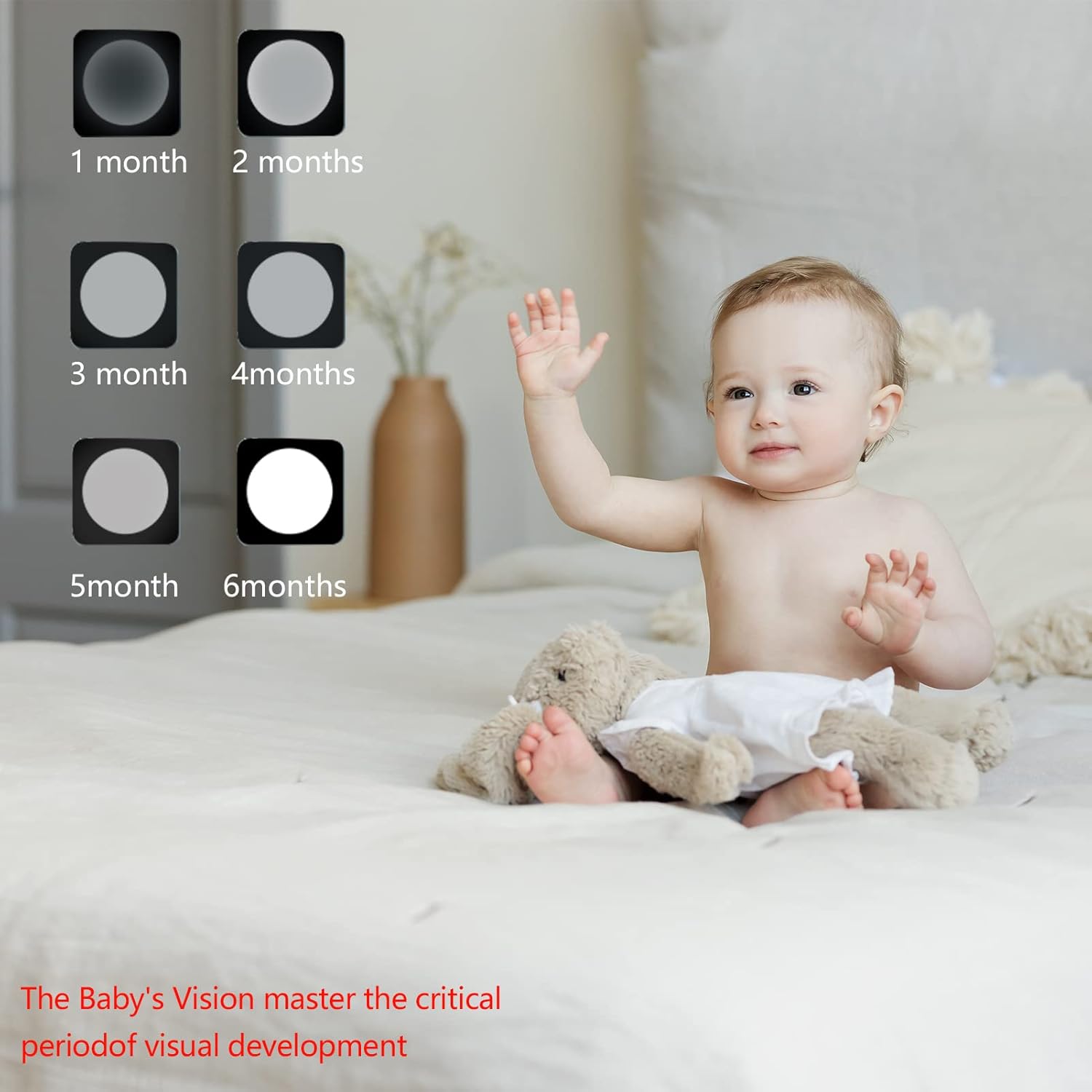 20 PCS 40 Pictures Infant Flash Cards High Contrast Baby Development ...