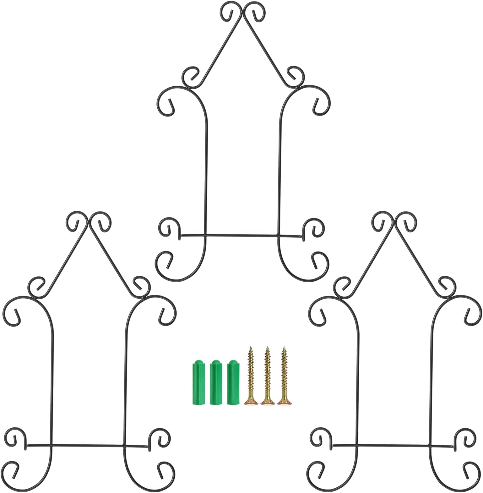 Amazon.com: Mocoum 4 Pack 7.87 inch Wall Mount Plate Display Stands ...