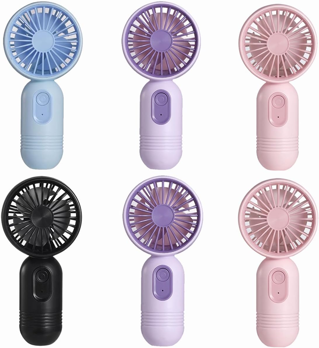 Amazon.com: JODNO Mini Portable Fan 6 Pack, Cute Handheld Fan Battery ...