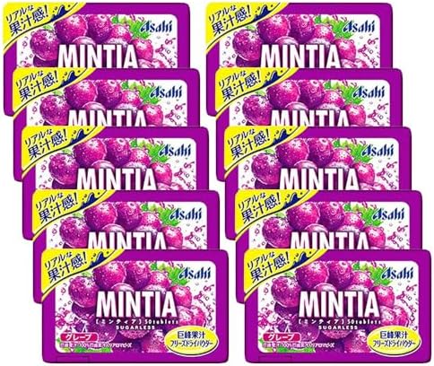 Amazon.com : 10 Mintia Assortment flavors Japanese Mint Tablet Candy ...