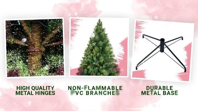 Watch Vail Snow Flocked Artificial Christmas Tree on Amazon Live