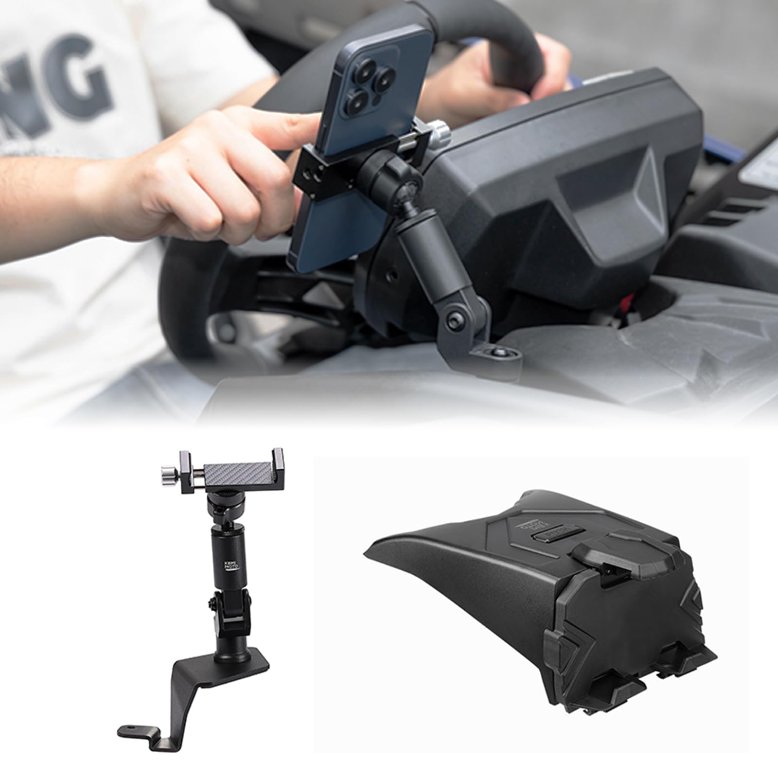 Amazon.com: KEMIMOTO X3 Phone Mount Tablet Holder, 360° Adjustable CNC ...