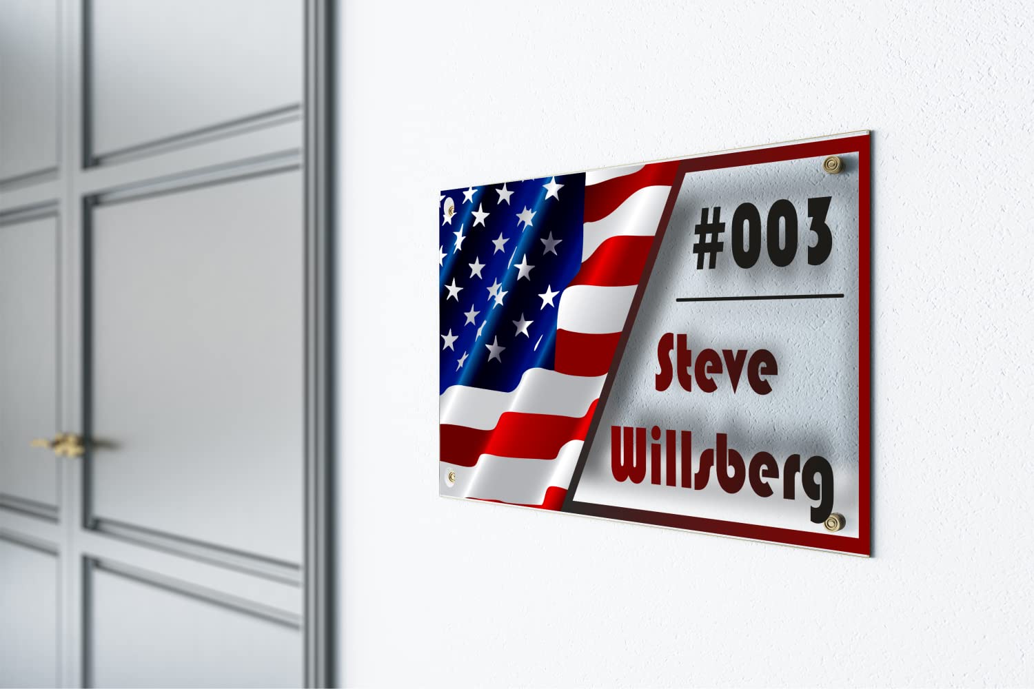 Buy OOCLAS Custom Door Name Plate 10MM Thick Crystal Clear Acrylic buy-ooclas-custom-door-name-plate-10mm-thick-crystal-clear-acrylic