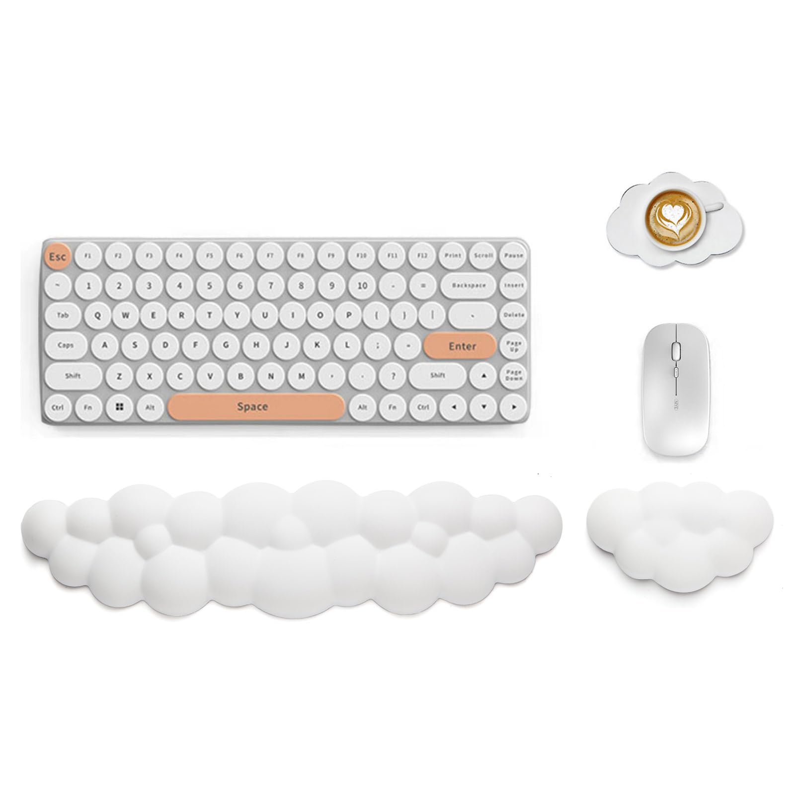 Amazon.com : NILIBRIS Cloud Keyboard Wrist Rest, Memory Foam Wrist Rest ...