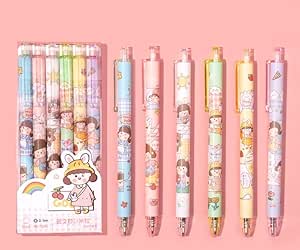 Amazon.com : 6 Pcs Mechanical Pencils 0.5mm Kawaii Pencils Cute Pens ...