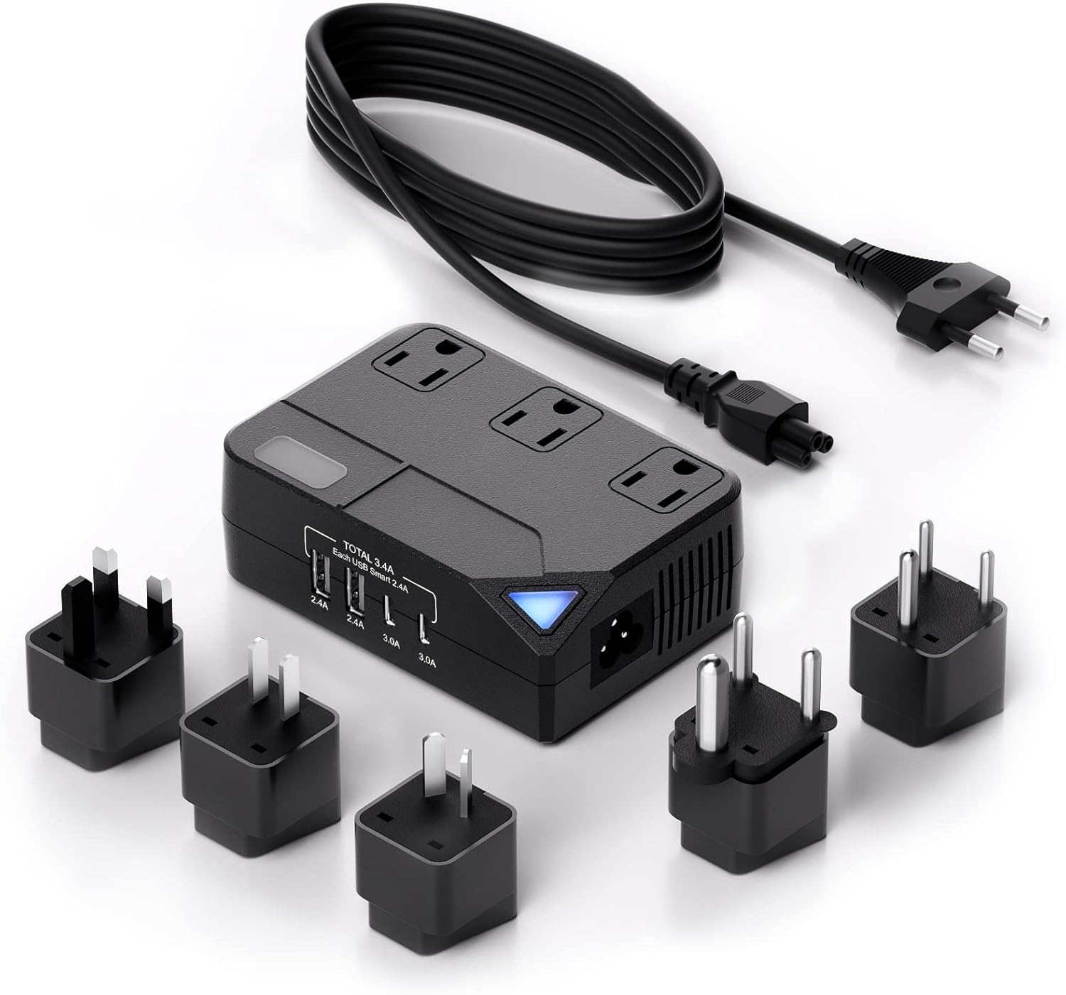 Amazon.com: Universal 100V-220V travel adapter, 250W travel voltage ...