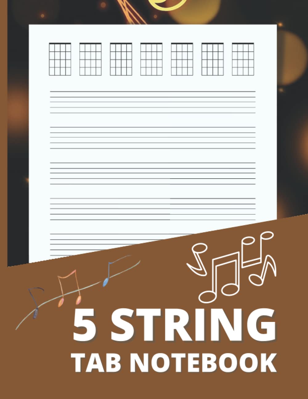 Buy 5 String Tab : Blank Manuscript Staff Music Paper For 5 String ...