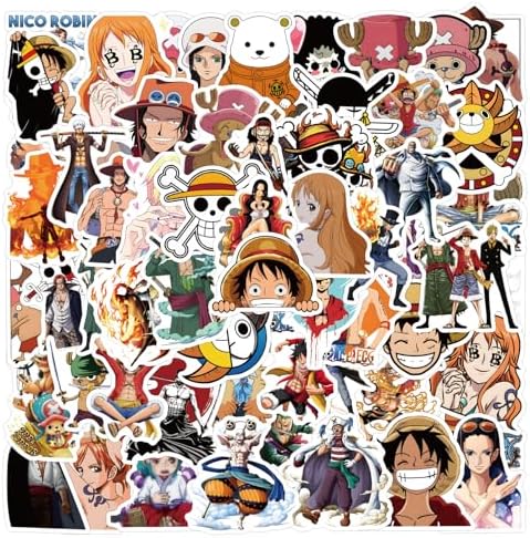 Amazon.com: 80pcs Anime One Piece Wanted Poster Stickers, Cute Vinyl ...
