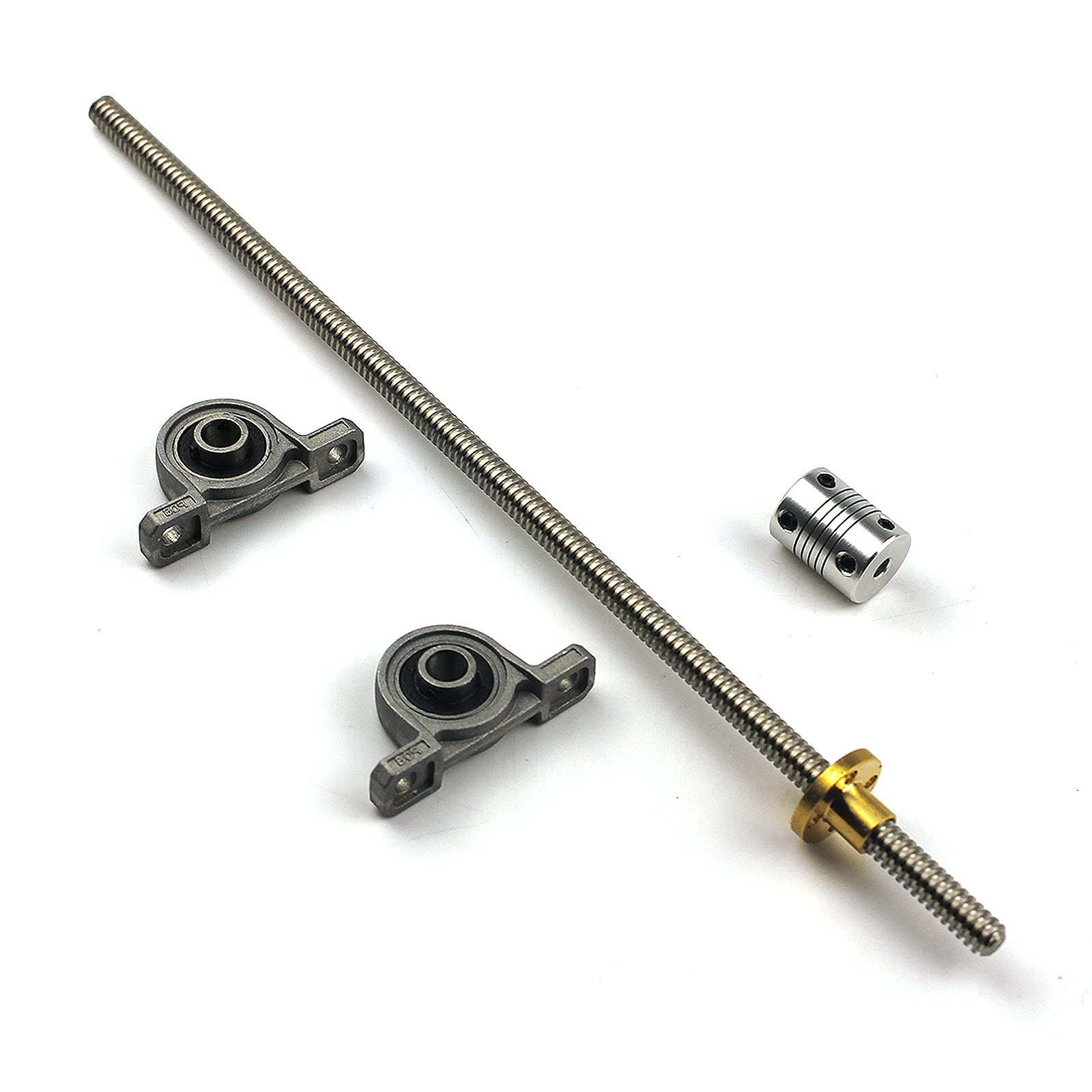 Snapklik.com : 400mm 8mm T8 Lead Screw Set Stainless Steel Lead Screw ...