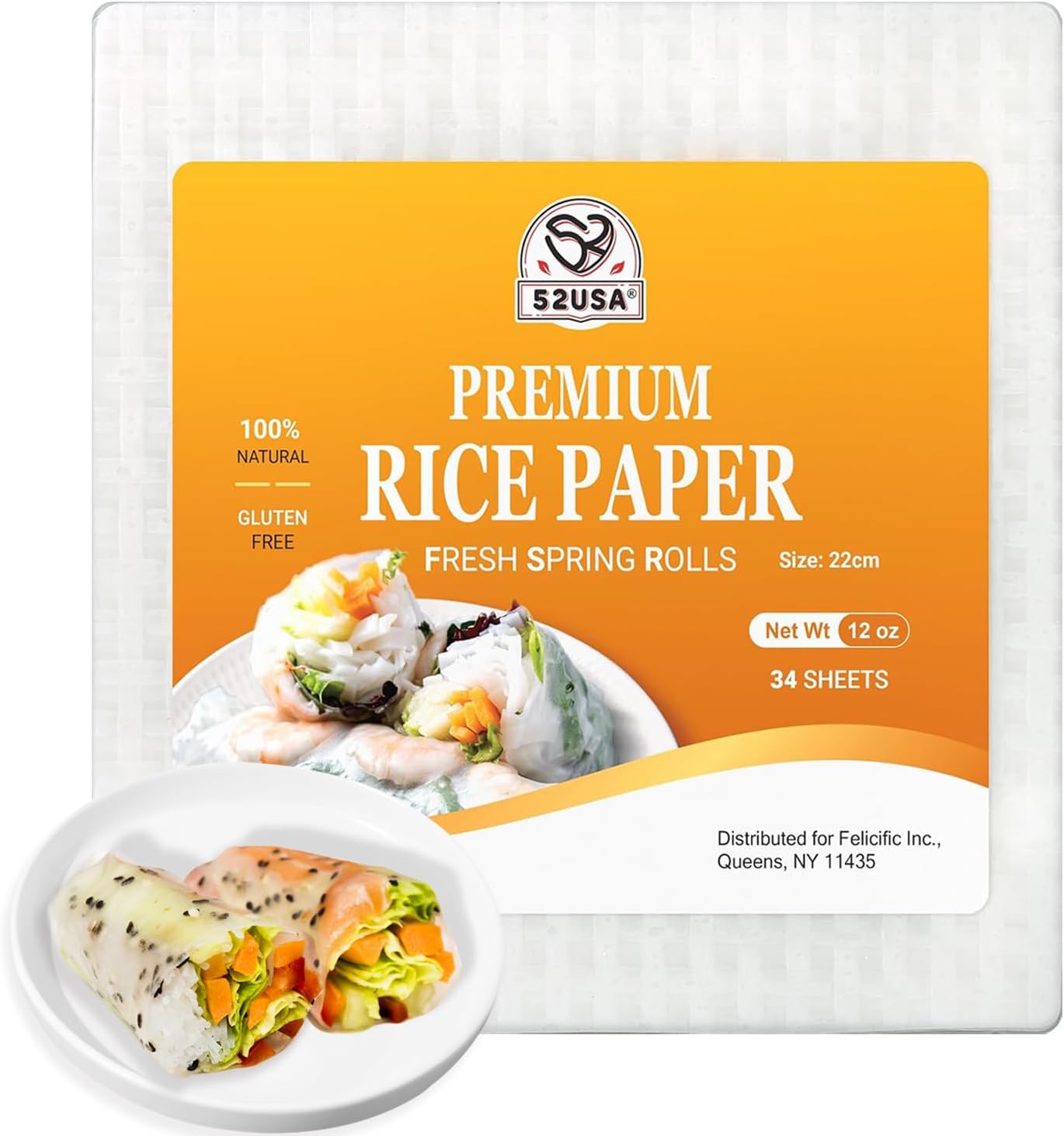 Amazon.com : Cathay Fresh Spring Roll Rice Paper Wrappers, Rice Paper ...
