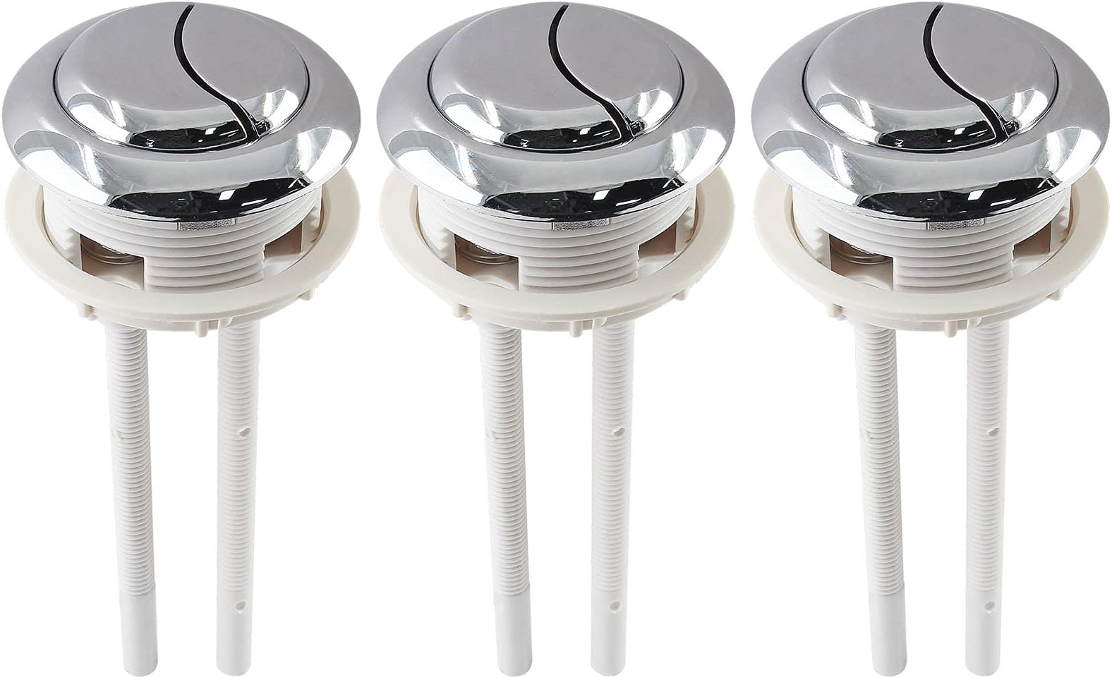 Amazon.com: Murtenze 3Pcs Diameter Toilet Tank Button, Dual Push ...