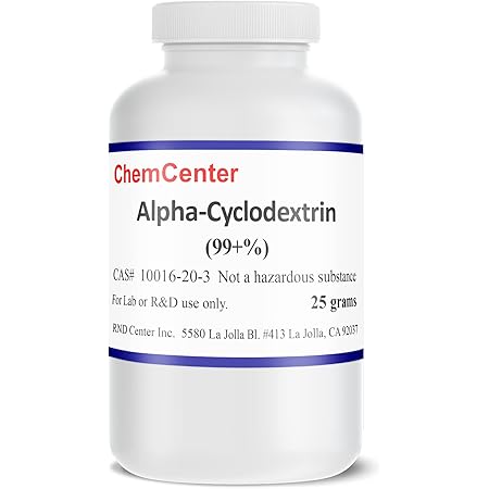 Amazon.com: Beta-Cyclodextrin, High Purity, Powder, 100 Grams (3.5 oz ...