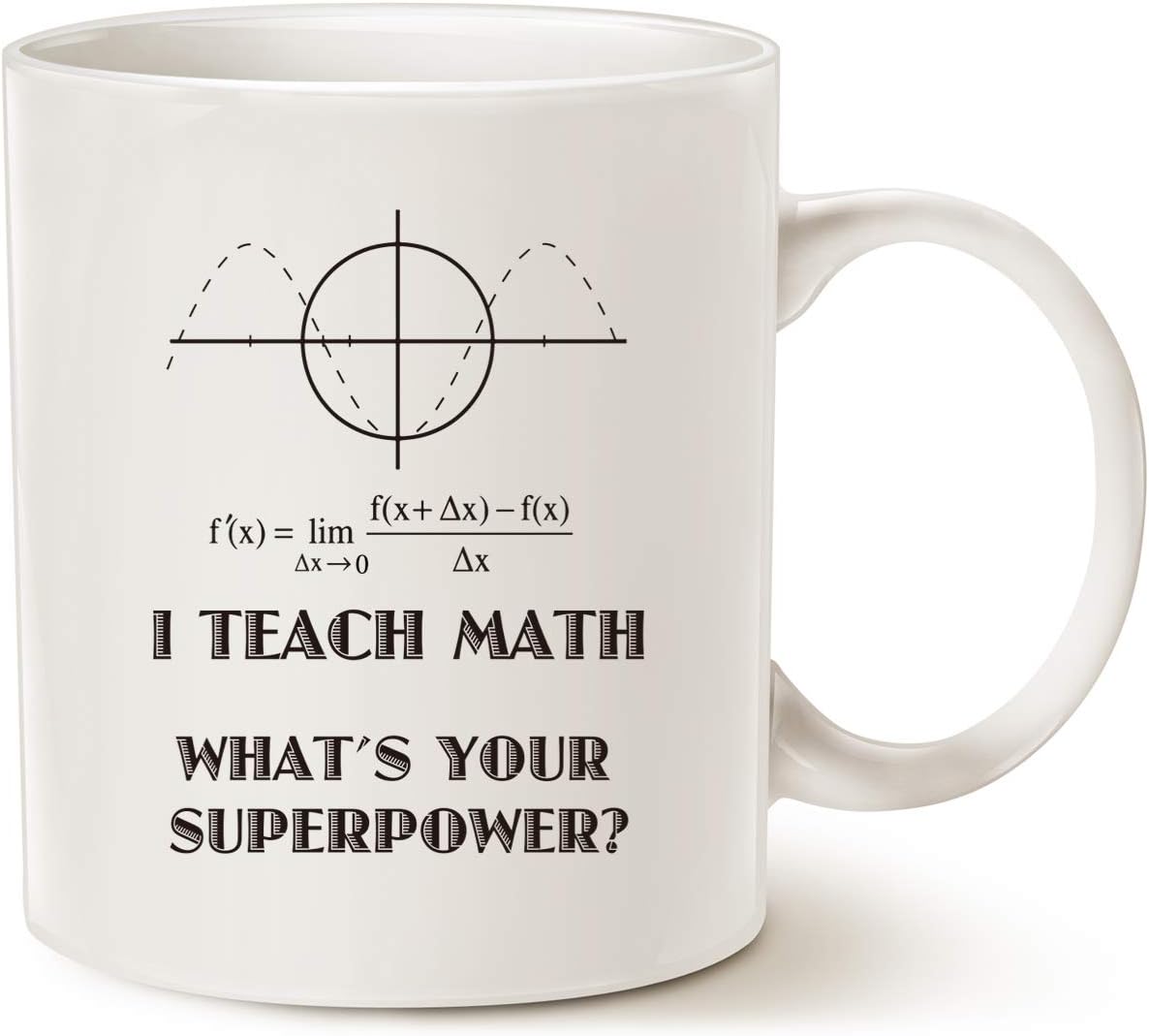 Amazon.com: MAUAG Funny Teacher Coffee Mug, I Teach Math What's Your ...