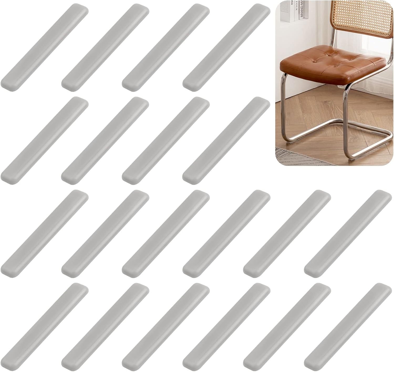 Amazon.com: UFURMATE Furniture Sliders Strip, 20Pcs Beige Self-Stick ...