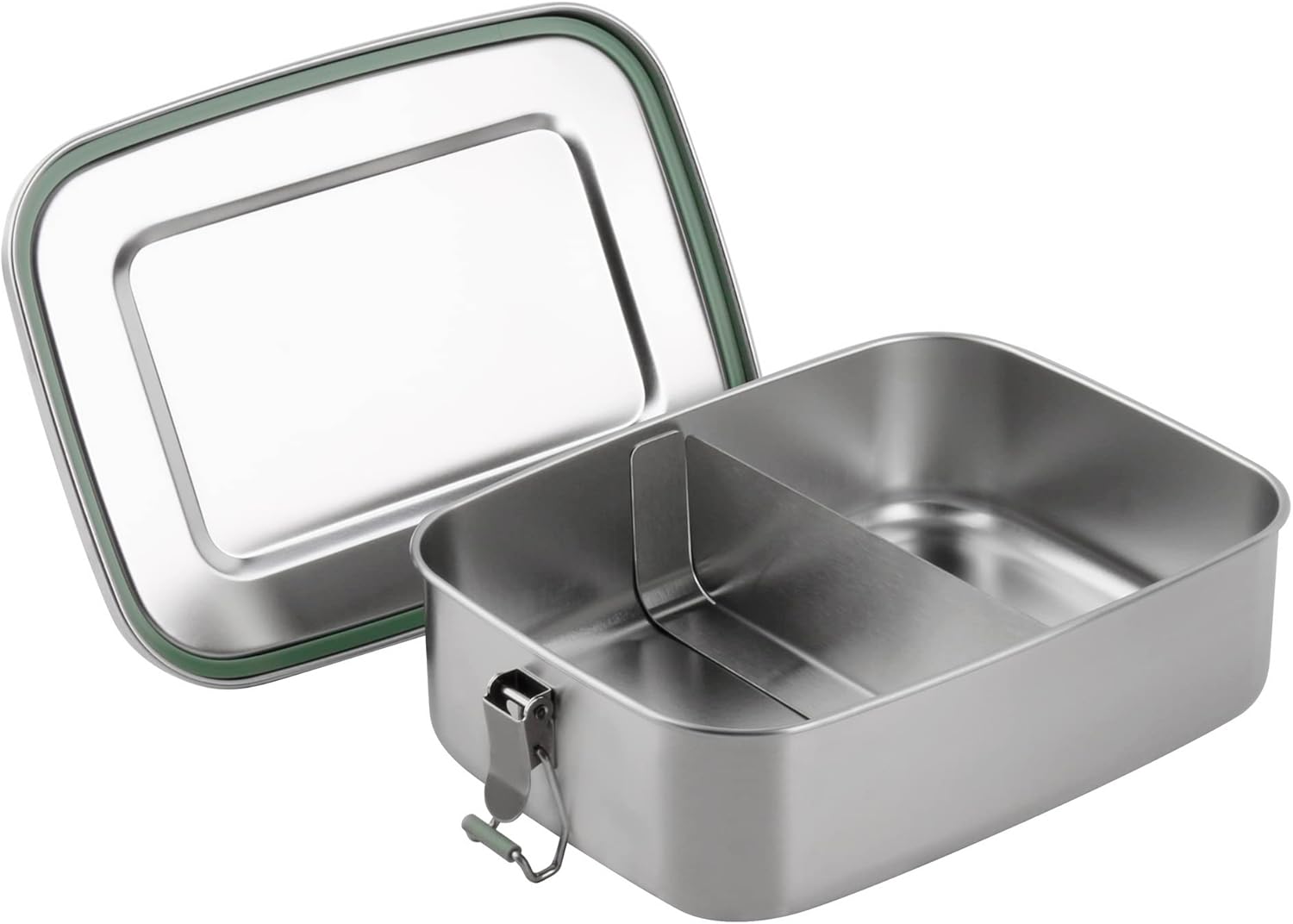 Arora Stainless Steel Bento Lunch Box - 1500ml w/Divider, 2 ...